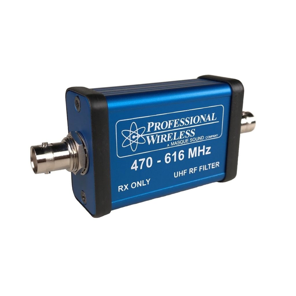 PWS In-Line Bandpass Filter - UHF 470-616 MHz - Professional Wireless ...