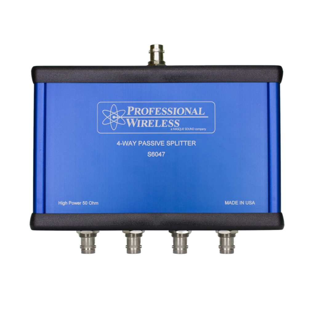 PWS 4 Way High Power Splitter/Combiner, BNC - Professional Wireless Systems